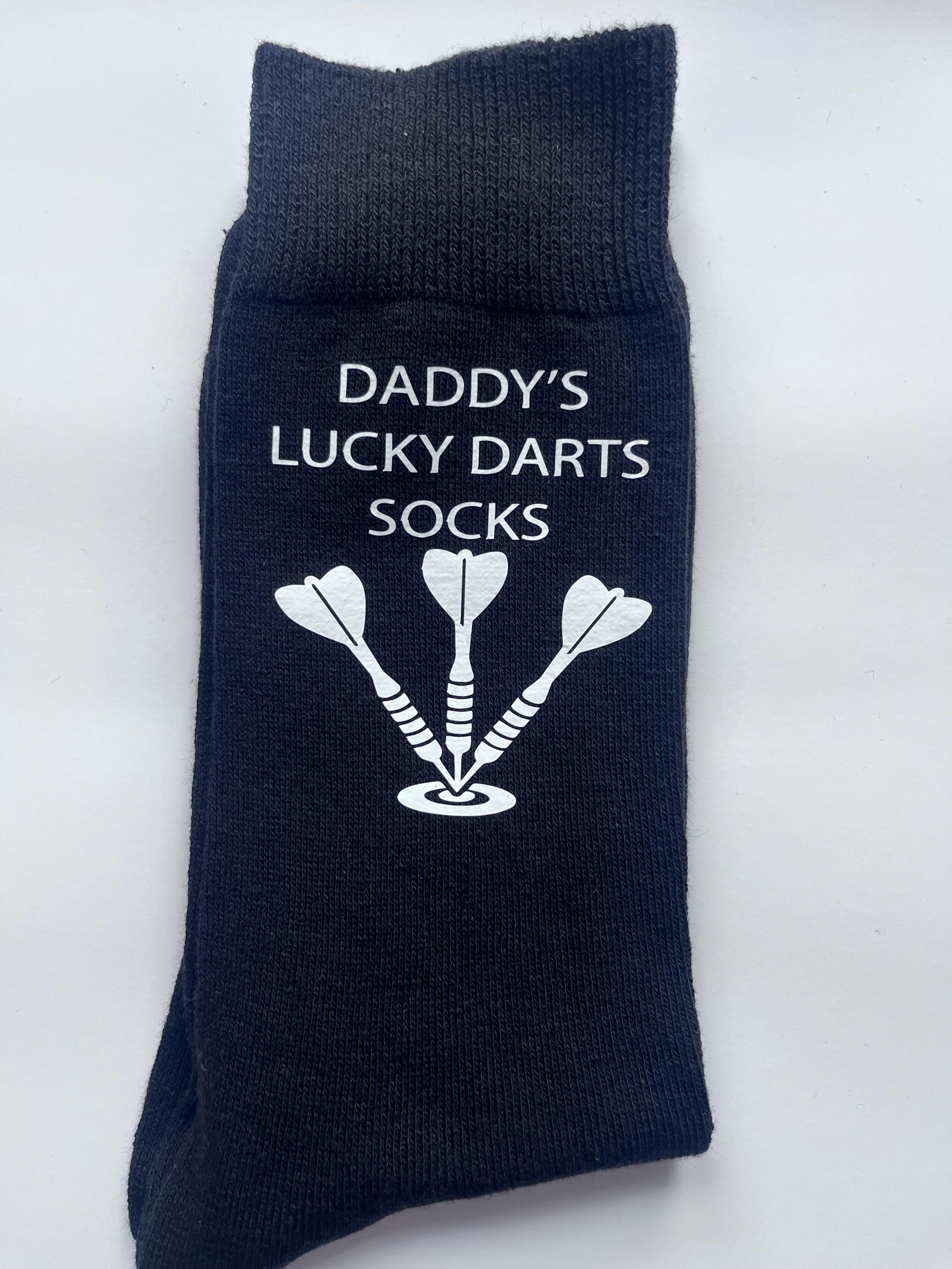 Personalized Lucky Darts Socks: Custom Name Gift for Dart Players - Etsy