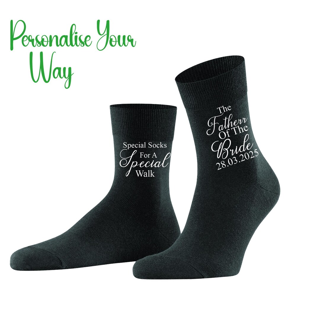 Personalised Wedding Socks, the Perfect Gift for the Groom, Groomsman ...