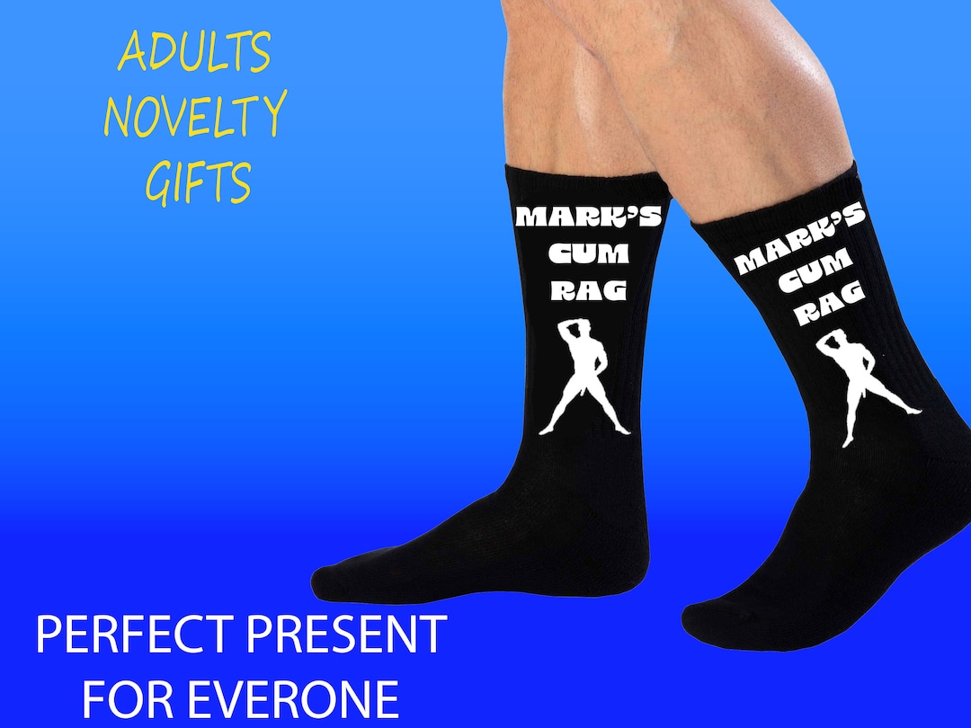 Personalised Cum Rag Socks. Funny Adult Novelty Socks for Every Man Out ...