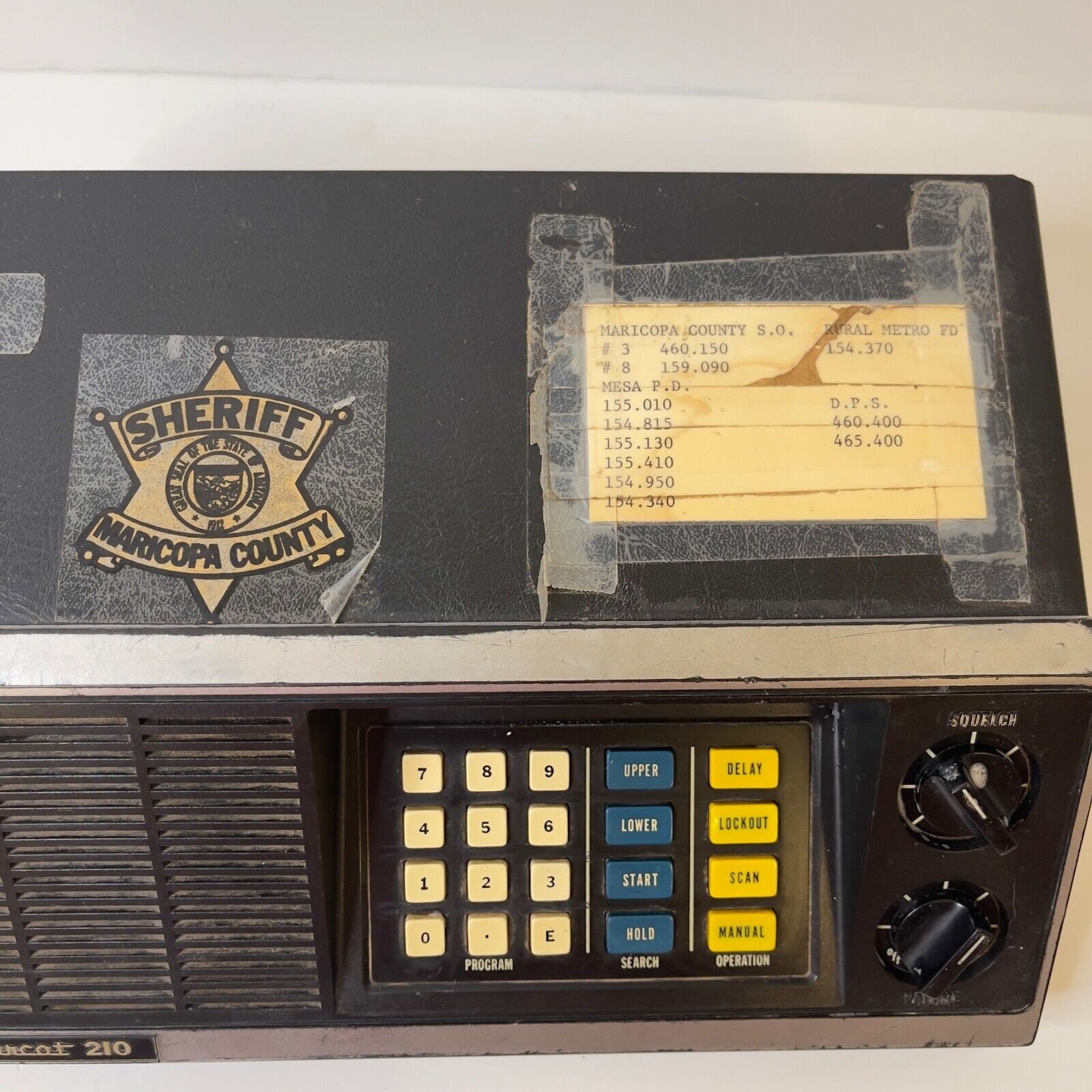 Vintage BEARCAT SCANNER Model BC210 UNTESTED Arizona Maricopa County - Etsy