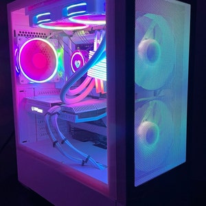 Gaming PC Venus Wi-fi SSD Streaming PC Liquid Cooling Bluetooth Pink ...