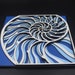 Nautilus Shell Wall Art Modern Decor Home Accents Sacred Geometry ...