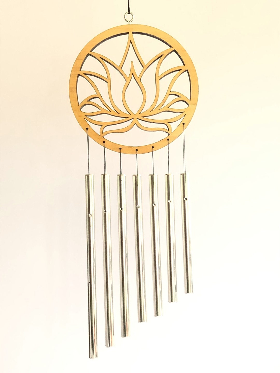 Lotus Flower Wind Chime – 432hz Tuning | Handmade Bar Chime | Zen ...