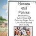 Printable Horses and Ponies Unit Study, Literature-based Unit Study ...