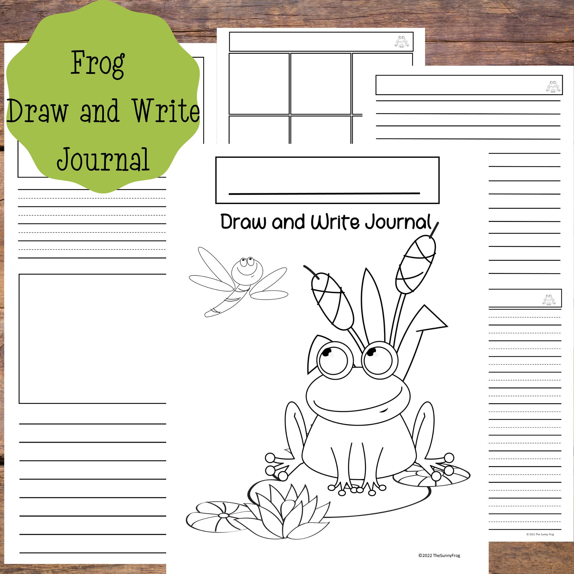 Printable Frog Reading and Writing Bundle Homeschool Reading - Etsy