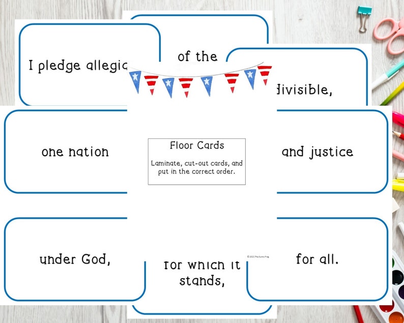 Printable Pledge of Allegiance Activities, Homeschool Activities ...