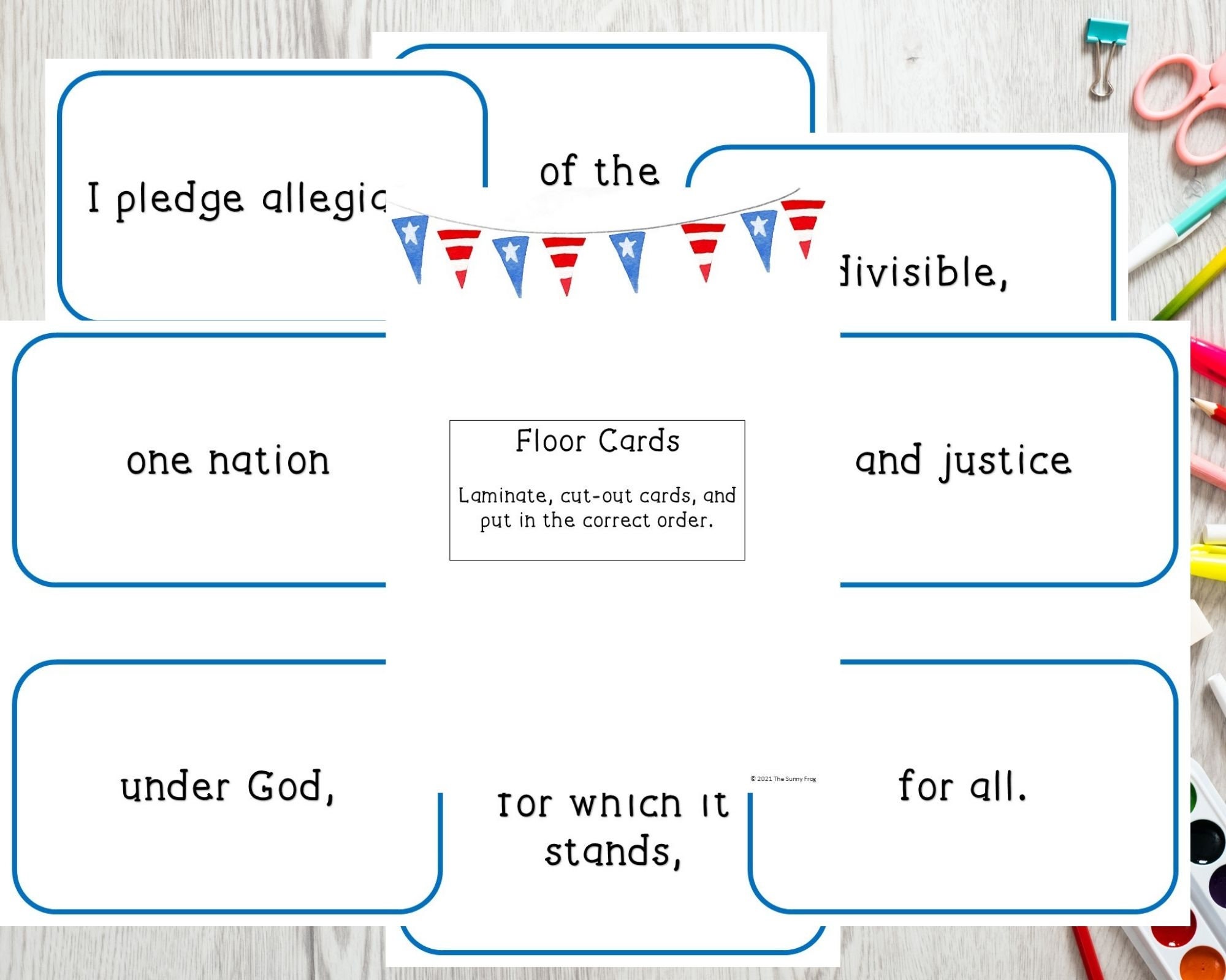 Printable Pledge of Allegiance Activities, Homeschool Activities ...