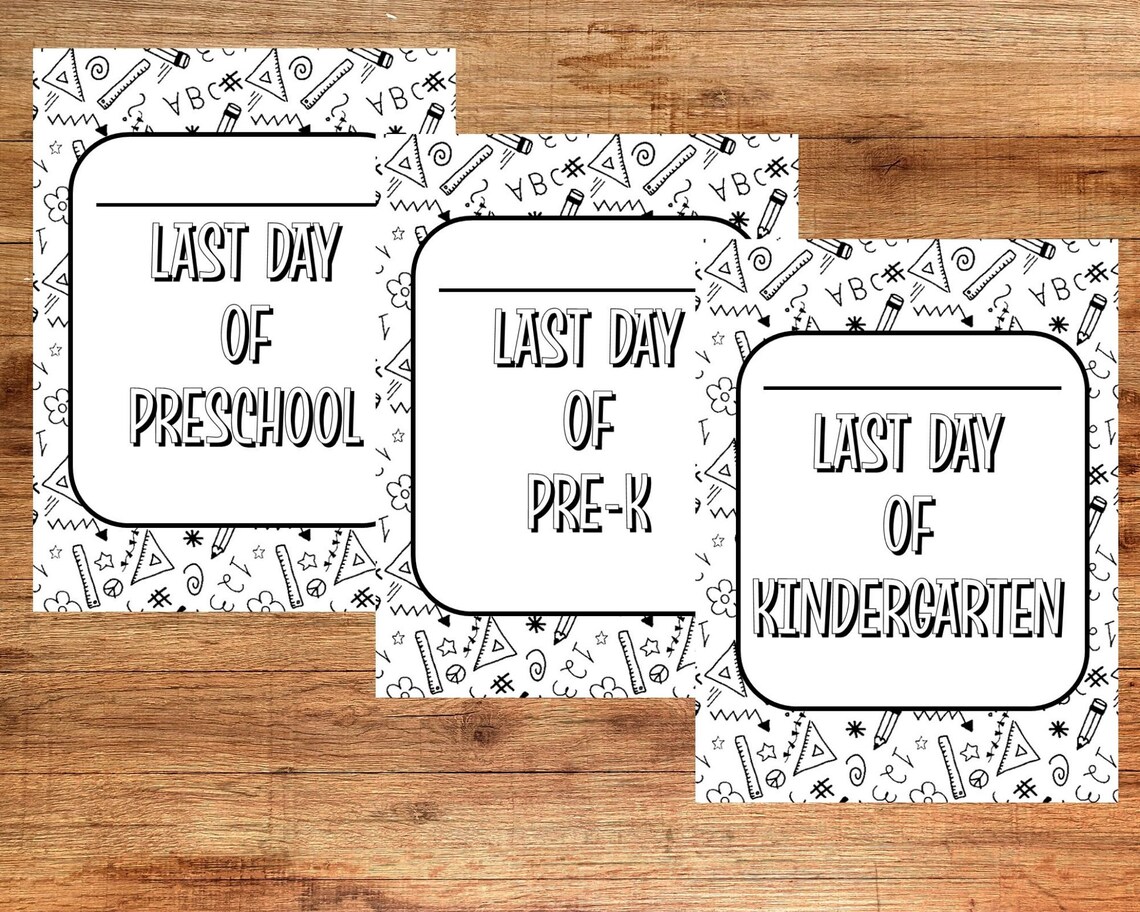 Printable Last Day of School Activities and Last Day Signs, Homeschool ...