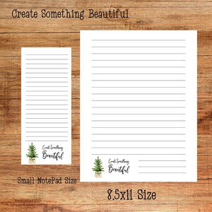 Printable Christmas Stationary, Christmas Sticky Notes, Minimalist ...