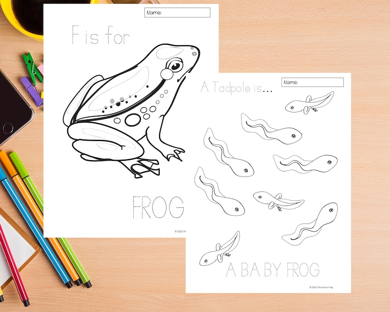 Printable Frogs and Tadpoles Literature-based Unit Study, Life Cycle ...