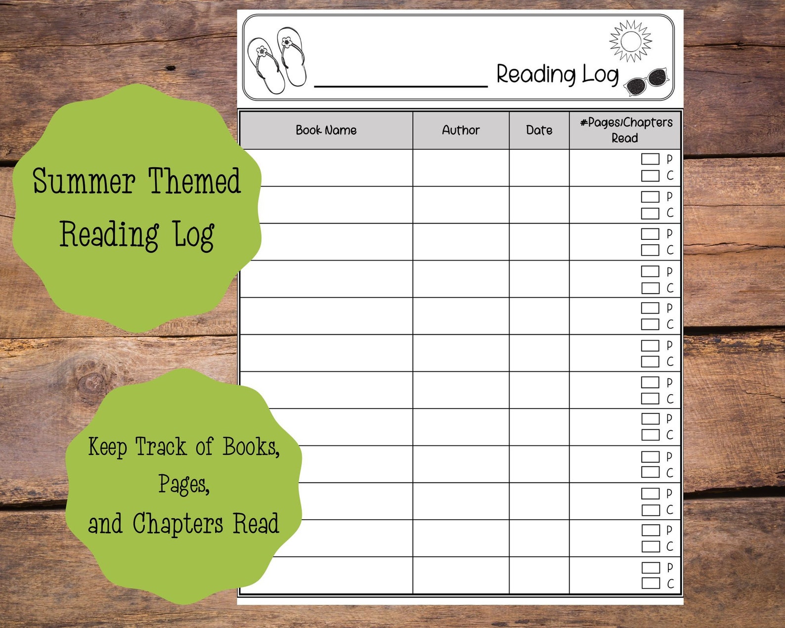 Printable Reading and Writing Bundle, Summer Theme Reading Printables ...