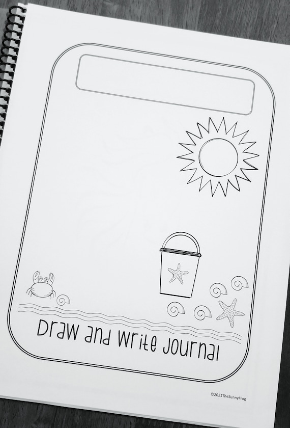 Printable Summer Draw and Write Journal Homeschool Template | Etsy