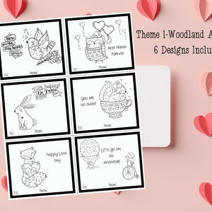 Cut and Color-your-own Valentines Cards, Kids Create Your Own Valentine ...