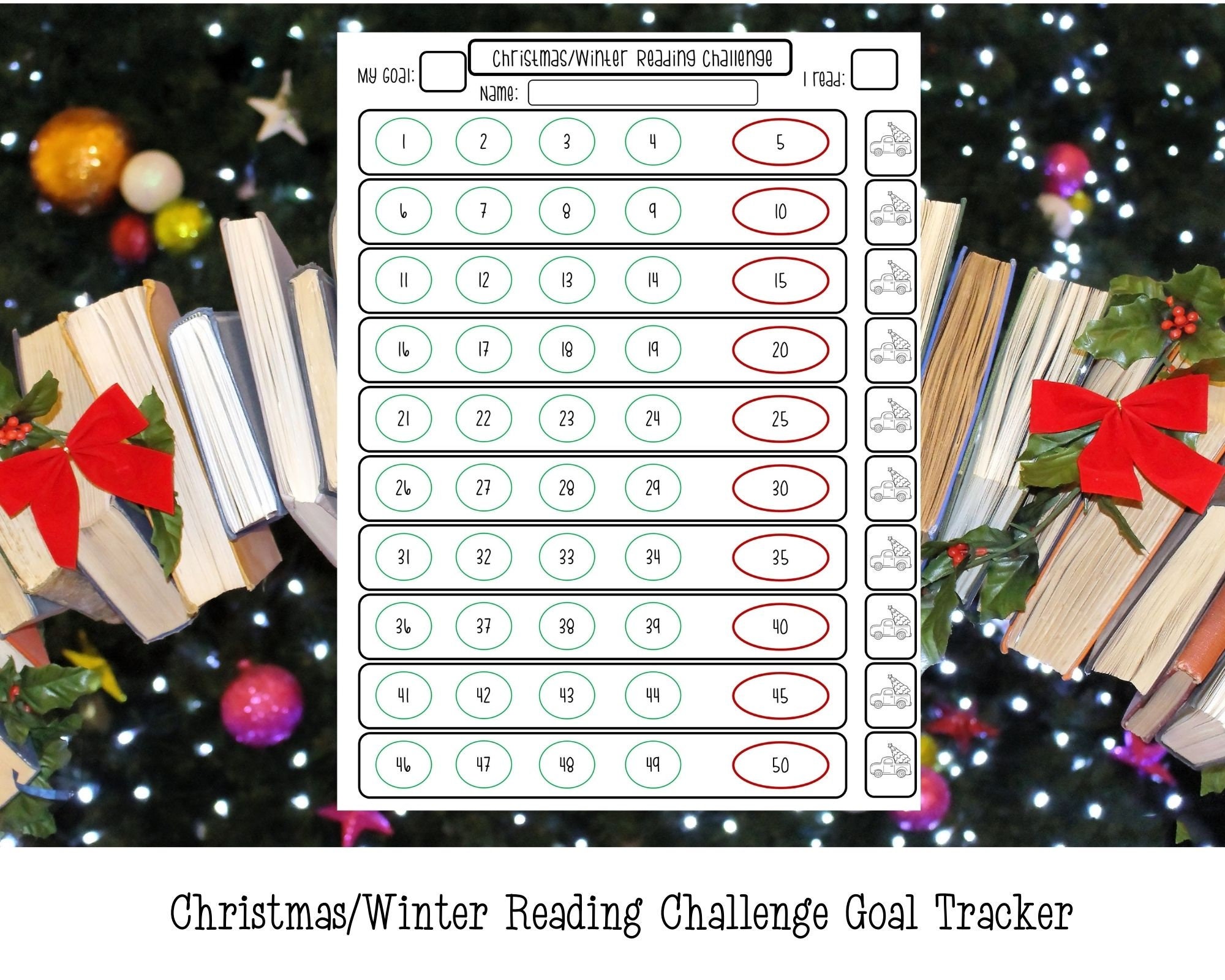Printable Christmas Trucks Book List, Christmas and Winter Reading ...