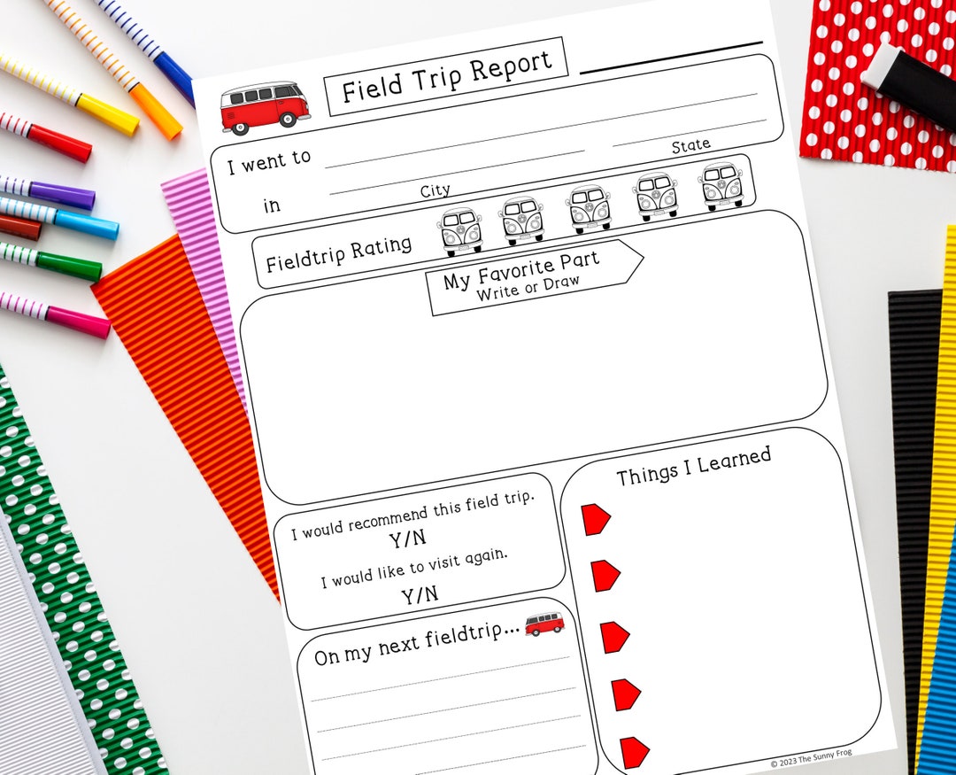 Printable Homeschool Field Trip Report, Simple and Fun, My First Field ...