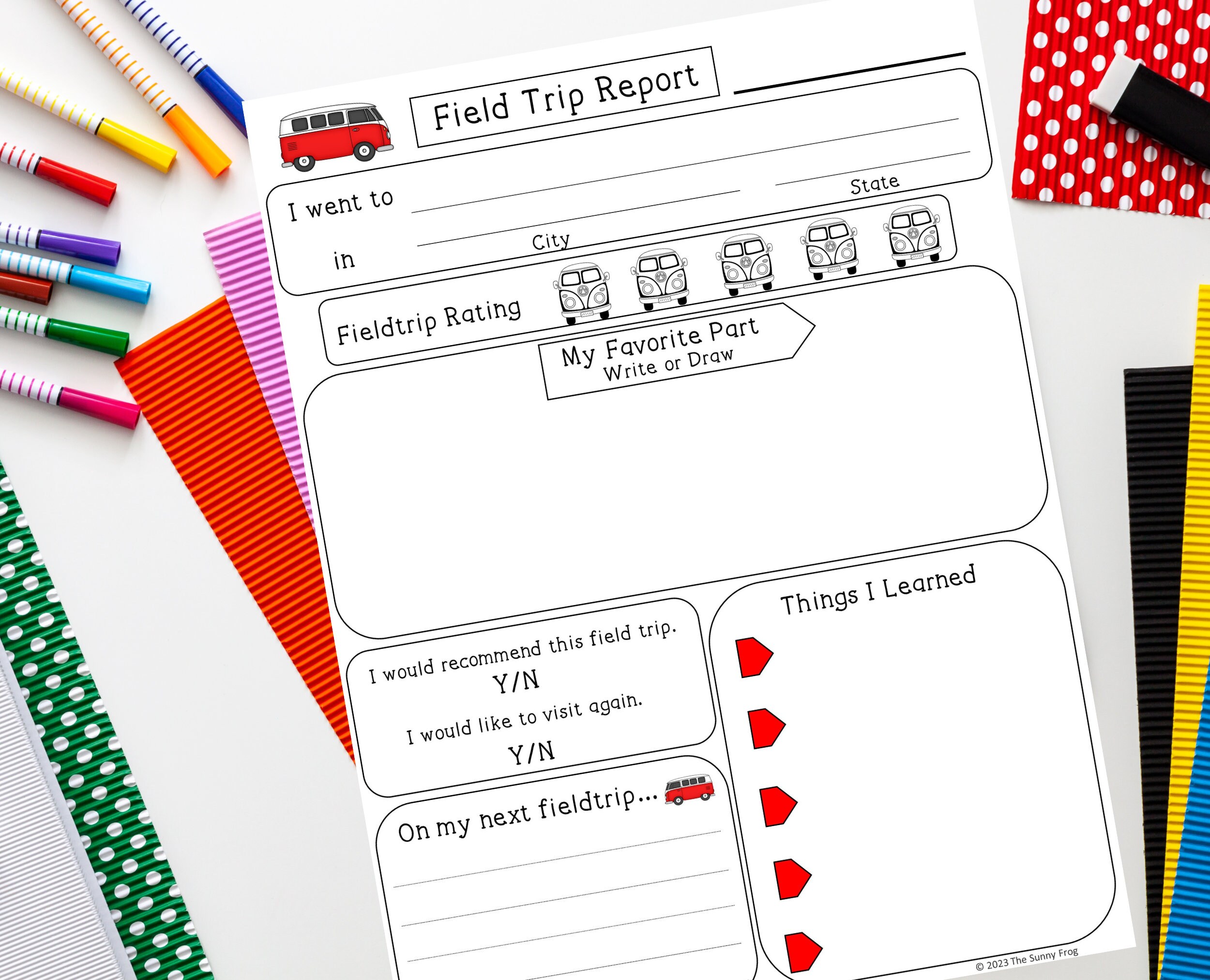 Printable Homeschool Field Trip Report, Simple and Fun, My First Field ...