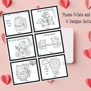 Cut and Color-your-own Valentines Cards, Kids Create Your Own Valentine ...