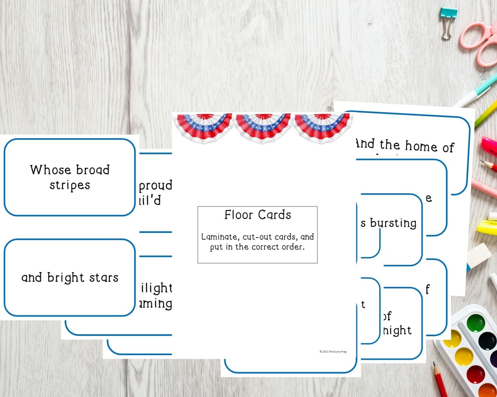 Printable National Anthem Worksheets and Activities, Star Spangled ...