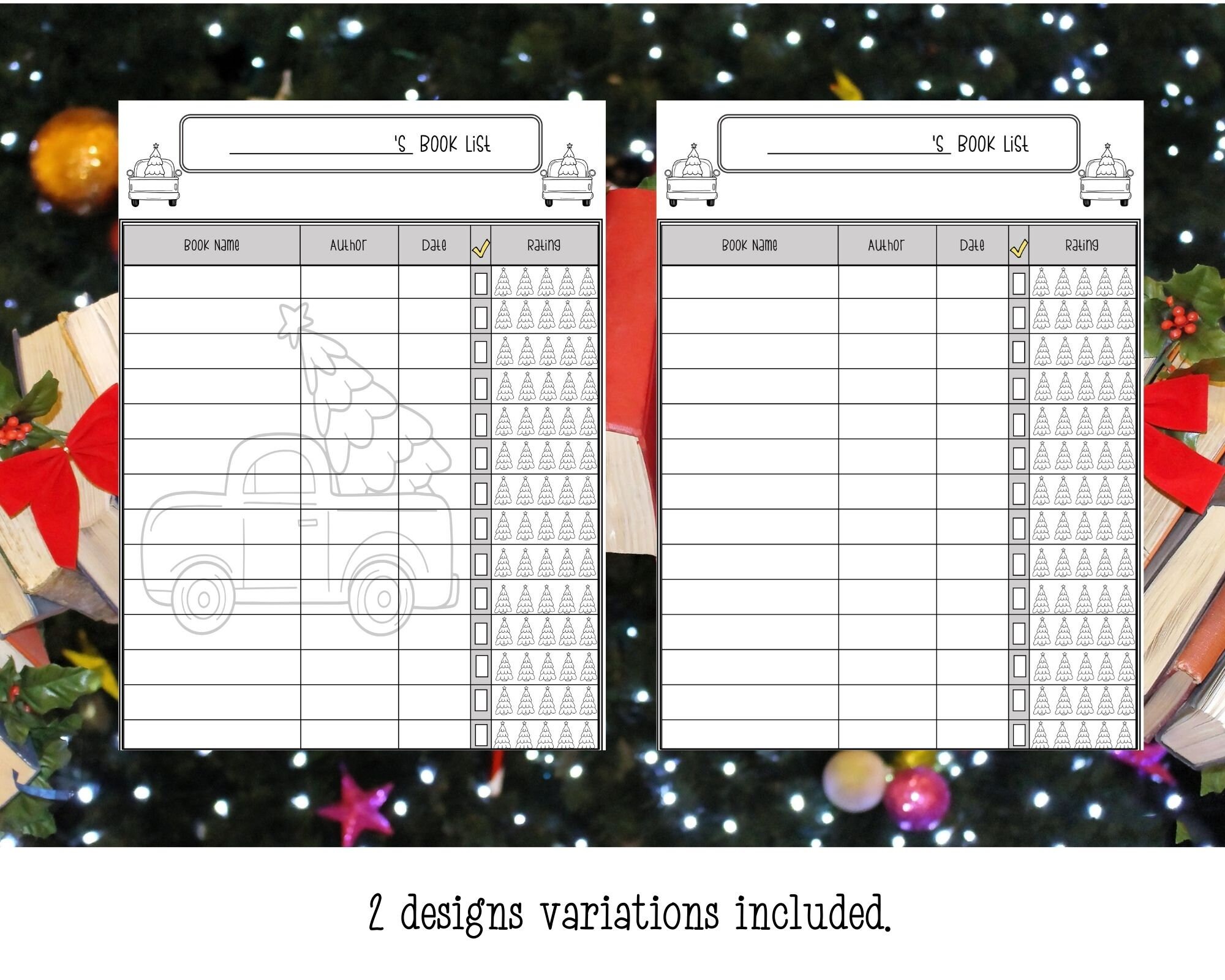 Printable Christmas Trucks Book List, Christmas and Winter Reading ...