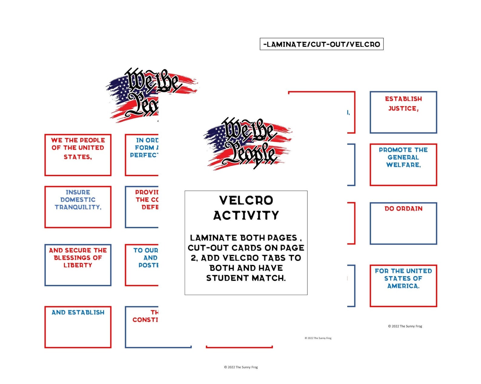 Printable Preamble Worksheets and Activities, Preamble to the ...
