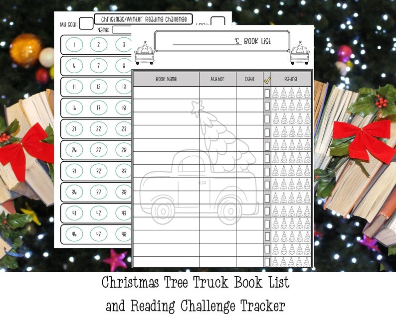 Printable Christmas Trucks Book List, Christmas and Winter Reading ...