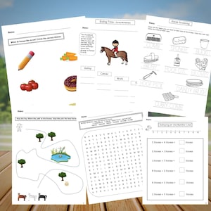 Printable Horses and Ponies Unit Study, Literature-based Unit Study ...