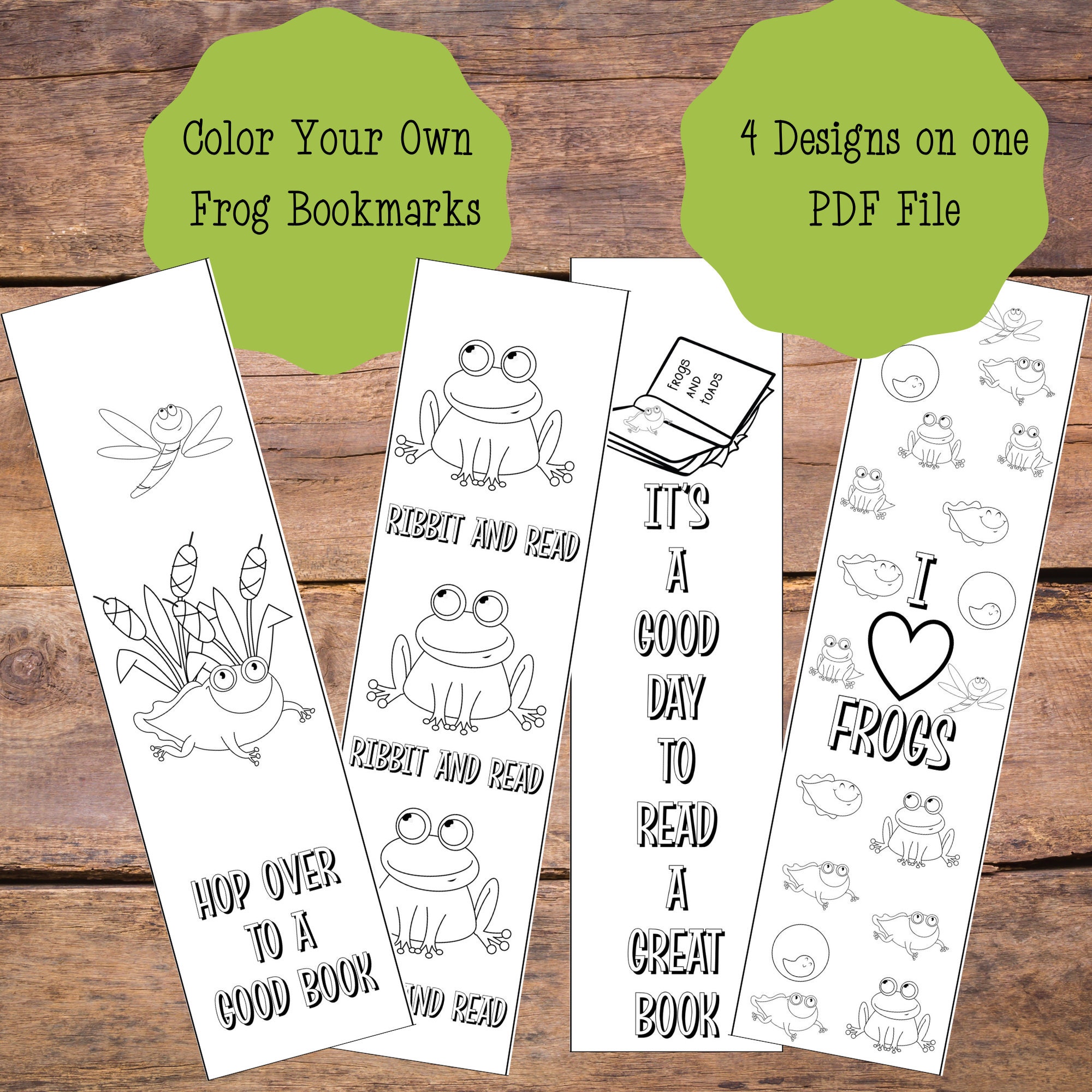 Printable Frog Reading and Writing Bundle, Homeschool Reading and ...