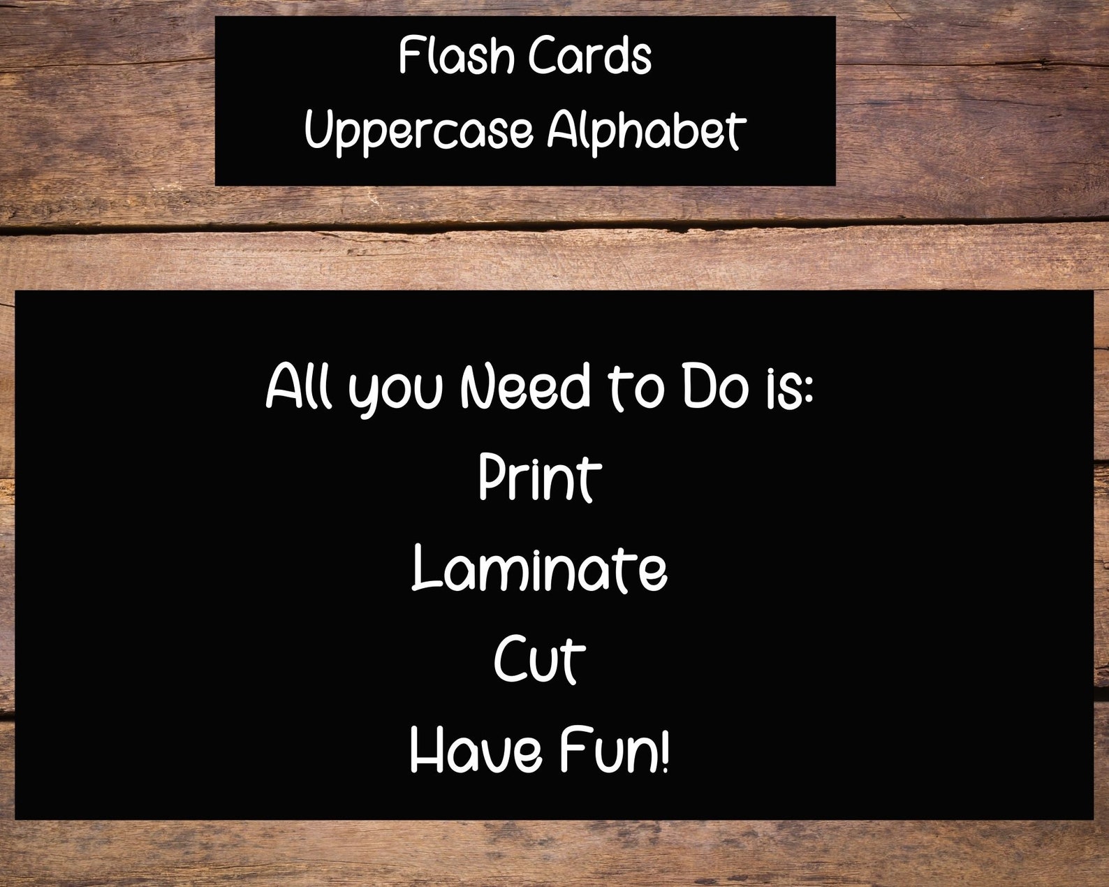 Printable Alphabet Flash Cards, Uppercase Alphabet, Traceable ...