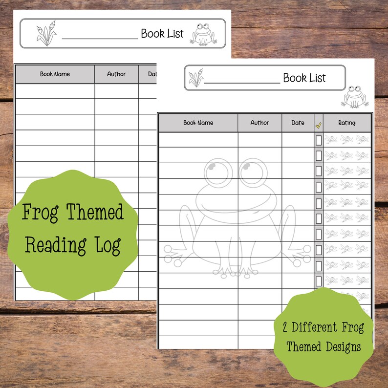 Printable Frog Reading and Writing Bundle, Homeschool Reading and ...