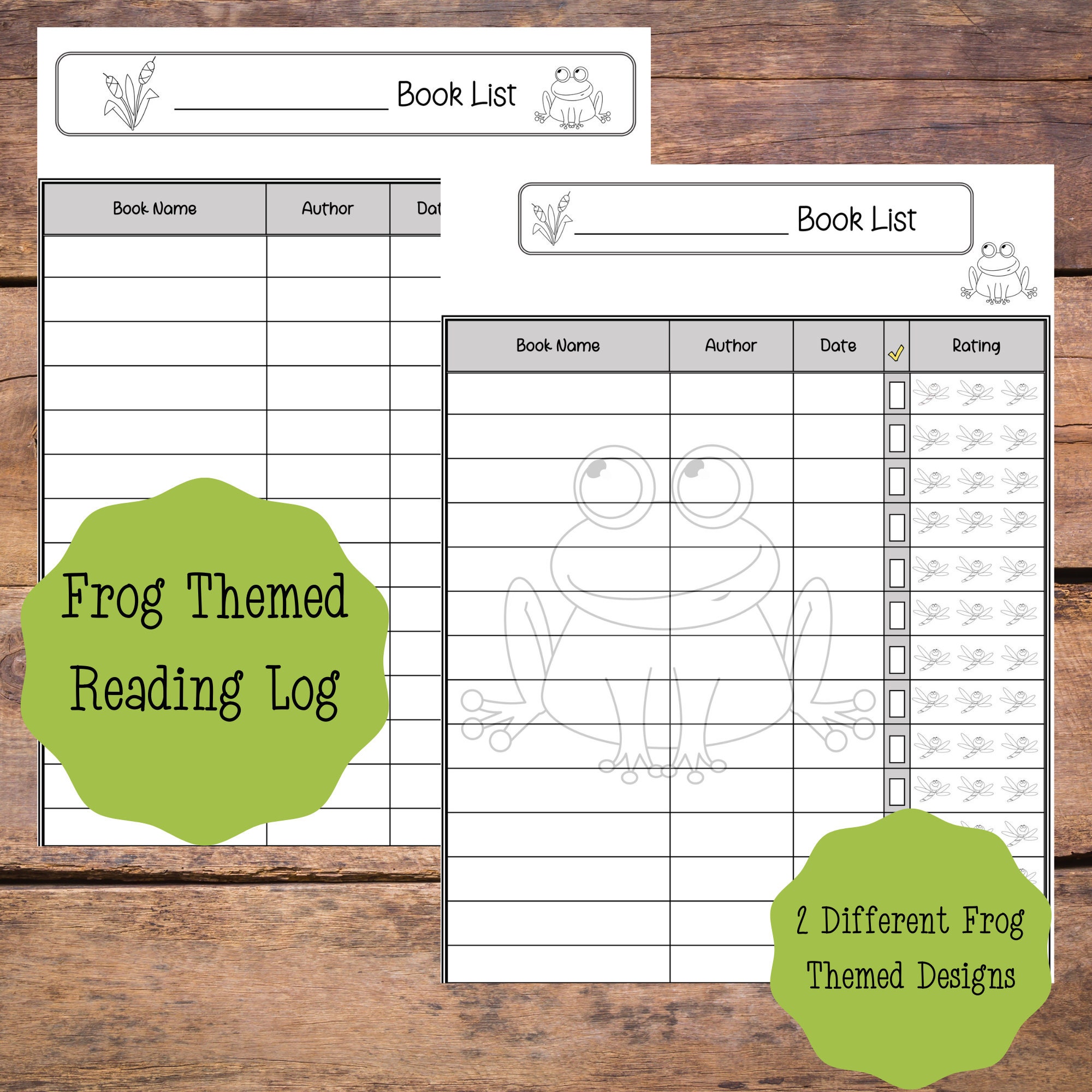 Printable Frog Reading and Writing Bundle, Homeschool Reading and ...