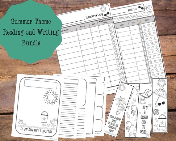 Printable Reading and Writing Bundle Summer Theme Reading | Etsy