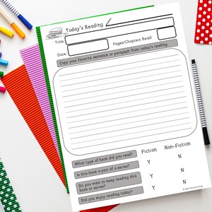 Printable Book Report and Daily Reading Templates, Simple and Fun ...