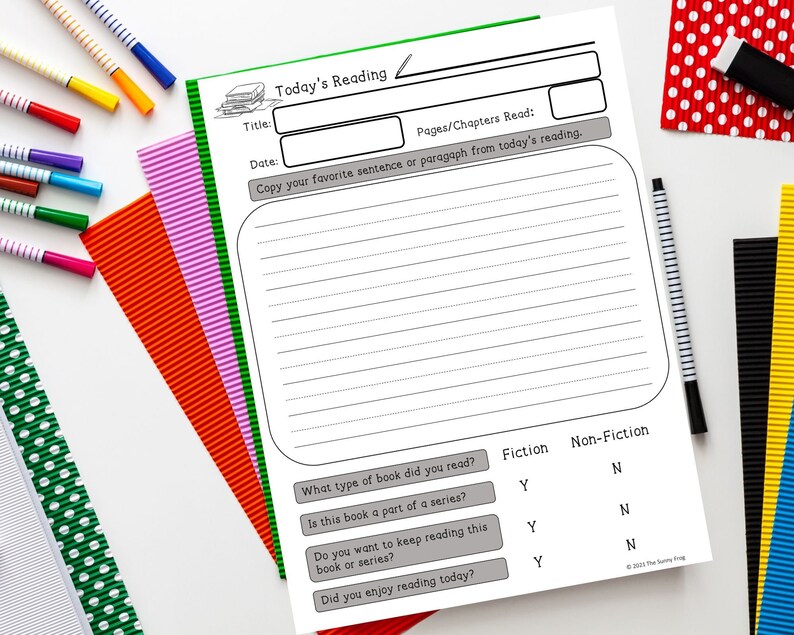 Printable Book Report and Daily Reading Templates, Simple and Fun ...