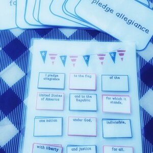 Printable Pledge of Allegiance Activities, Homeschool Activities ...