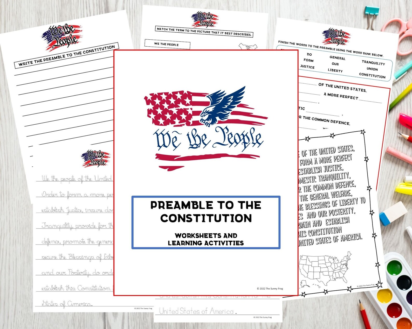Printable Preamble Worksheets and Activities, Preamble to the ...