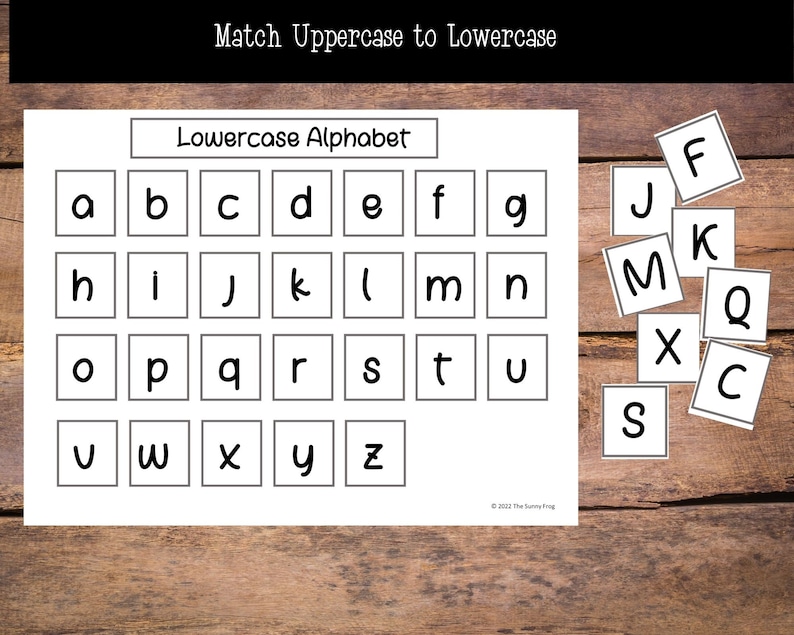 Printable Alphabet Velcro Activity, Matching Letters and Letter Sounds ...