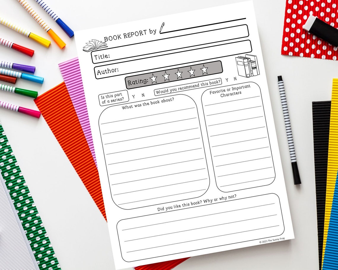 Printable Book Report and Daily Reading Templates, Simple and Fun ...