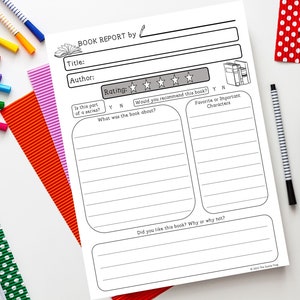 Printable Book Report and Daily Reading Templates, Simple and Fun ...