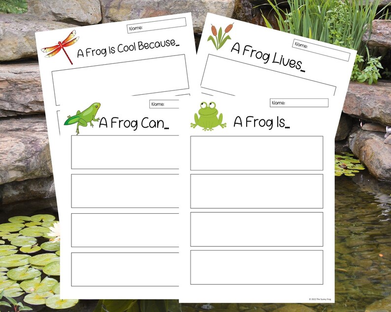 Printable Frogs and Tadpoles Literature-based Unit Study, Frog Life ...