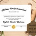 Printable Personalized Homeschool Eighth Grade Diploma, Homeschool ...