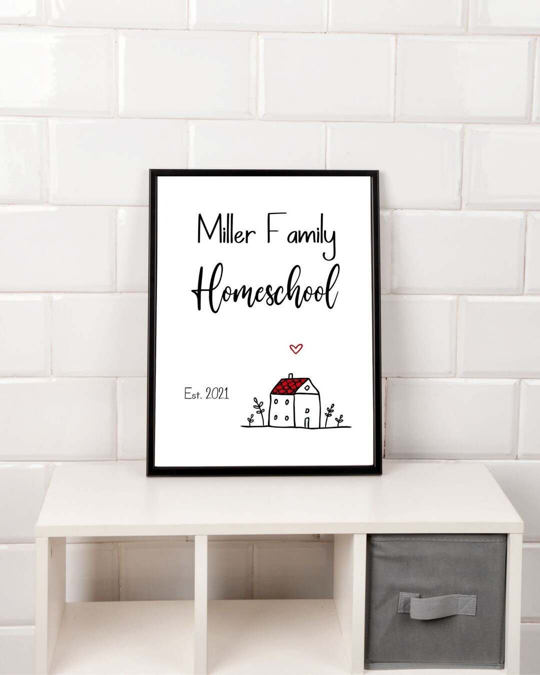 Personalized Homeschool Sign, Homeschool Sign, Family Homeschool ...