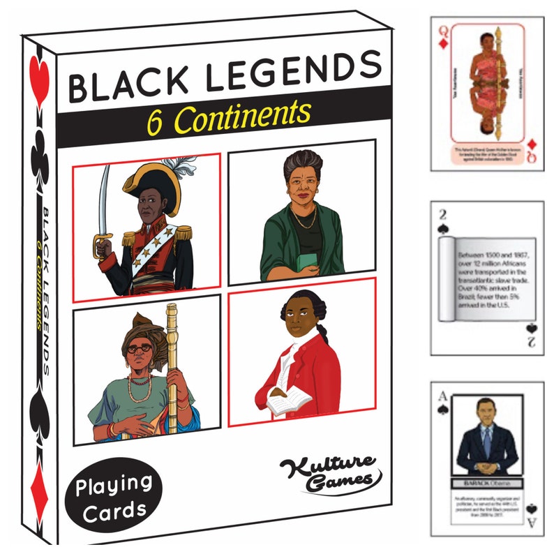 Black Legends Playing Cards - Etsy