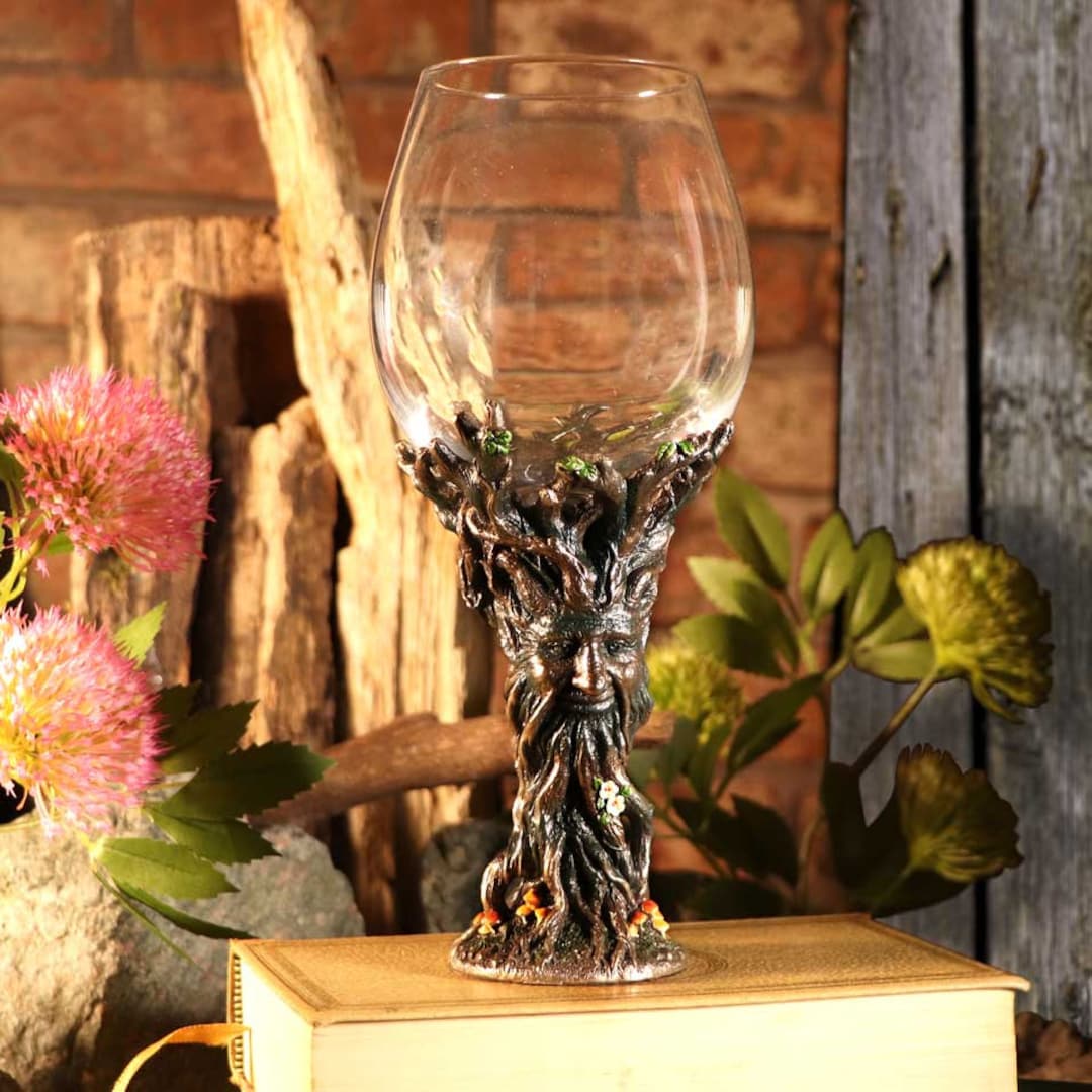 Forest Nectar Goblet 23cm Tree Spirits Hand Painted Resin - Etsy