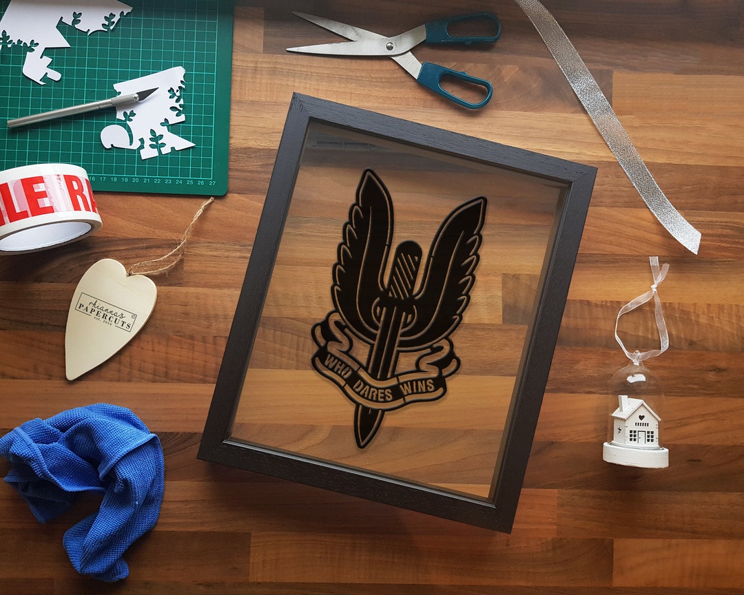 SAS Special Air Service Framed Papercut Unique Gifts Military Wall Art ...