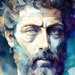 Marcus Aurelius Watercolor Art Print Portrait POSTER 2 | History ...