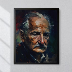 Martin Heidegger Oil Painting Art Print Portrait POSTER 2 | Philosophy ...