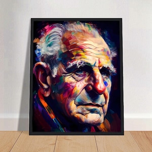 Karl Popper Oil Painting Art Print Portrait POSTER | Philosophy of ...