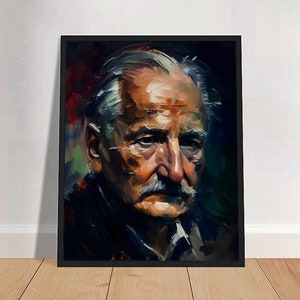 Martin Heidegger Oil Painting Art Print Portrait POSTER 2 | Philosophy ...