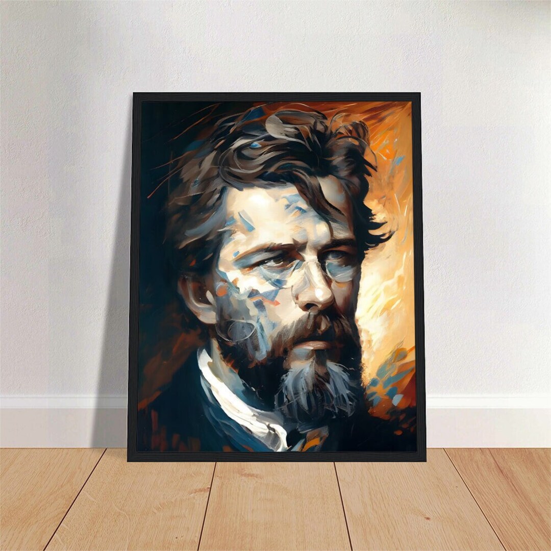 Anton Chekhov Oil Painting Art Print Portrait POSTER 1 | Classic ...