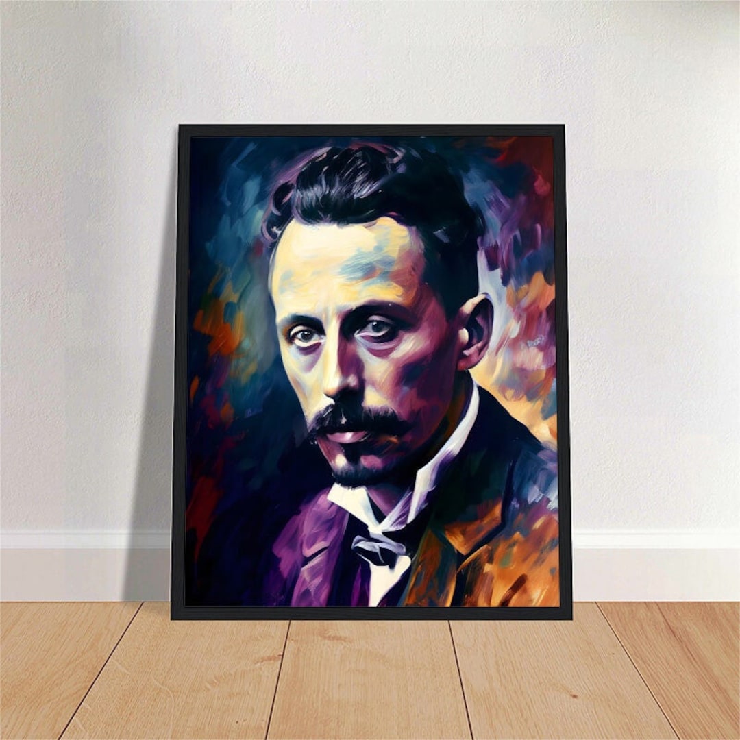 Rainer Maria Rilke Oil Painting Art Print Portrait POSTER 3 ...
